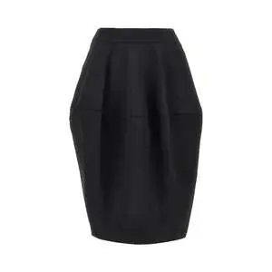 Jacquemus Ovalo Wool Skirt