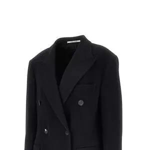 Tagliatore Wool And Cashmere Blend Long Coat