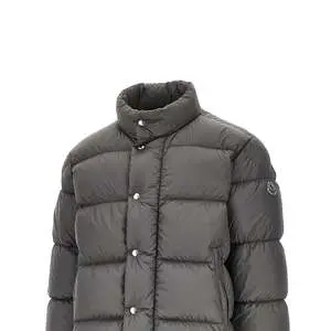 Moncler Pesio Down Jacket With Logo Patch
