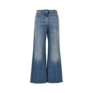 Valentino Garavani Vgold Details Flared Jeans - Blue