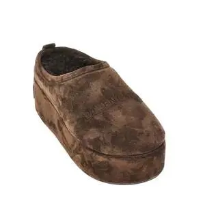 Balenciaga Alaska Soft Platform Clogs - Brown