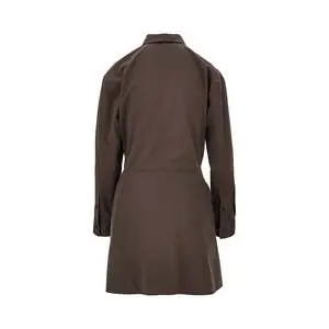 Loewe Cotton And Silk Mini Shirt Dress