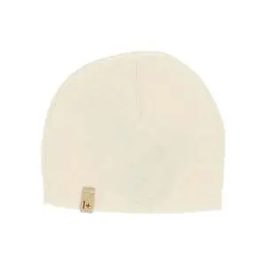 1 + IN THE FAMILY Cotton-blend Knitted Beanie Hat - White