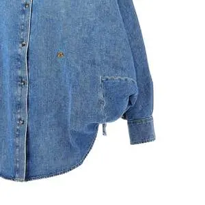 Loewe Batwing Sleeves Denim Shirt - Blue
