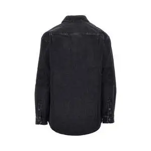 Loewe Denim Overshirt With Anagram Embroidery