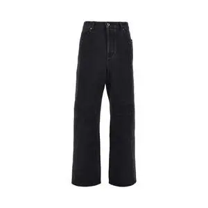 Loewe Anagram Baggy Denim Jeans - Black
