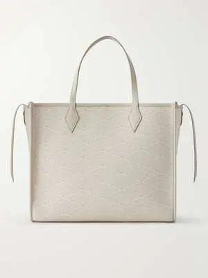 METIER Chameleon 41 Leather-trimmed Jacquard Tote