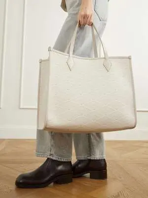 METIER Chameleon 41 Leather-trimmed Jacquard Tote