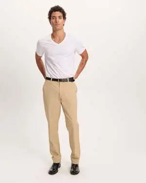ATM Anthony Thomas Melillo Cotton Twill Chino Pant - Khaki