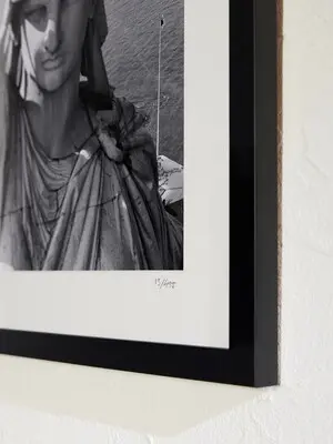 SONIC EDITIONS Framed 1951 Sightseeing From The Statue Of Liberty Print, 40" X 50&quot - Black