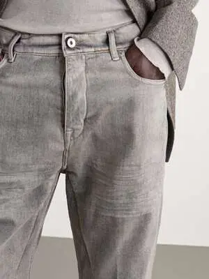 Rick Owens Bolan Straight-leg Frayed Denim Shorts