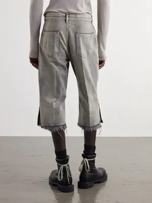 Rick Owens Bolan Straight-leg Denim Shorts