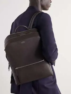 Smythson Full-grain Leather Backpack