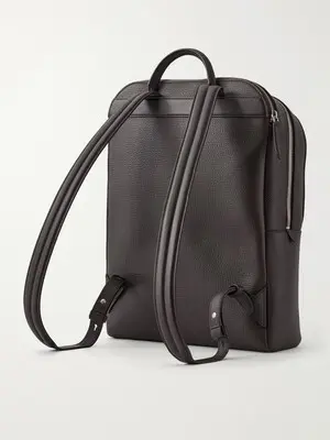 Smythson Full-grain Leather Backpack - Brown