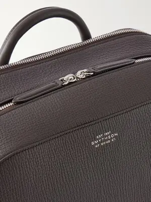 Smythson Full-grain Leather Backpack - Brown