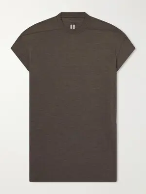Rick Owens Jumbo Wool And Silk-blend Jersey T-shirt