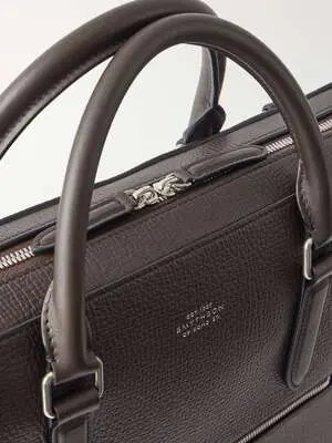 Smythson Full-grain Leather Briefcase