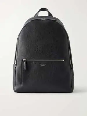 Smythson Full-grain Leather Backpack - Black