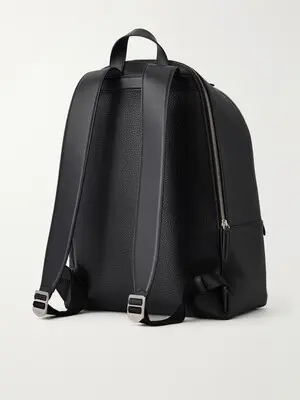 Smythson Full-grain Leather Backpack - Black