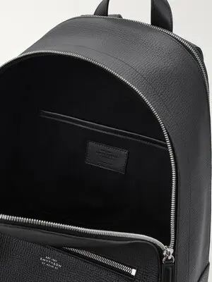 Smythson Full-grain Leather Backpack - Black
