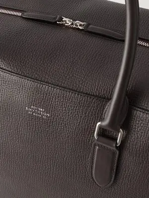 Smythson Full-grain Leather Weekend Bag