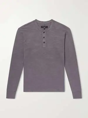 Rag & Bone Cotton-jersey Henley T-shirt