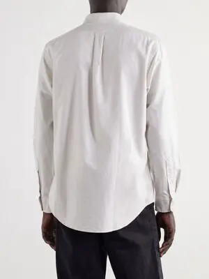 Polo Ralph Lauren Logo-embroidered Striped Cotton Oxford Shirt - White