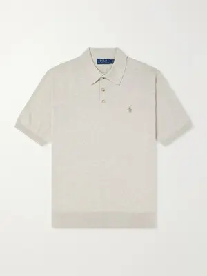 Polo Ralph Lauren Logo-embroidered Cotton Polo Shirt - Brown