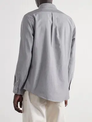Polo Ralph Lauren Logo-embroidered Cotton Shirt - Gray