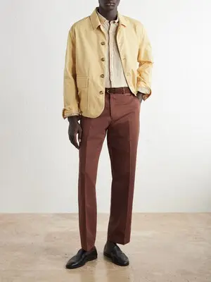 Polo Ralph Lauren Button-down Logo-embroidered Linen Shirt - Neutrals
