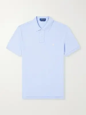 Polo Ralph Lauren Polo Ralph Lauren - Logo-Embroidered Cotton Polo Shirt - Men - Blue - XS Blue