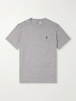 Polo Ralph Lauren Polo Ralph Lauren - Logo-Embroidered Cotton-Jersey T-Shirt - Men - Gray - XS Gray