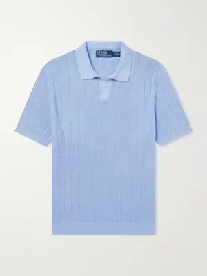 Polo Ralph Lauren Ribbed Linen Polo Shirt