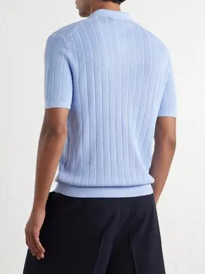 Polo Ralph Lauren Ribbed Linen Polo Shirt