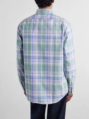 Polo Ralph Lauren Logo-embroidered Checked Cotton Shirt