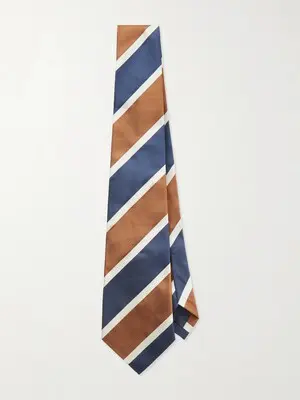 Dunhill DUNHILL 9.5cm Striped Silk Tie Multi