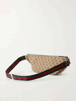 Gucci Web-trimmed Gg-canvas Belt Bag
