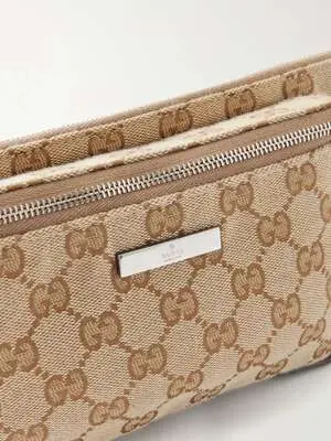 Gucci Web-trimmed Gg-canvas Belt Bag