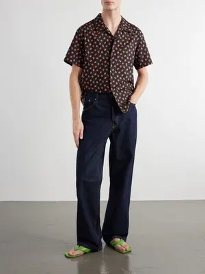 JW Anderson Camp-collar Printed Cotton Shirt