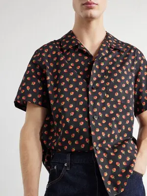 JW Anderson Camp-collar Printed Cotton Shirt