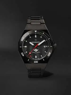 MICROMILSPEC Battle Swimmer Automatic 42mm Stainless Steel Watch, Ref. Mic_260 - Black