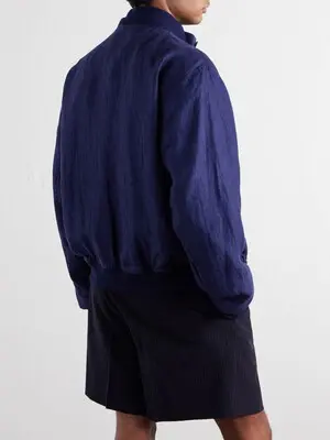 Polo Ralph Lauren Linen Herringbone Blouson Jacket