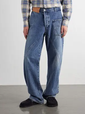 JW Anderson Twisted Logo-debossed Straight-leg Jeans