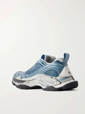 Balenciaga Triple S.2 Denim Sneakers - Blue