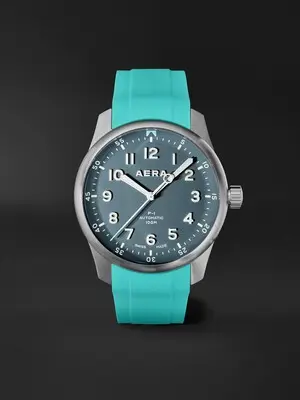 Aera P-1 Moon Automatic Stainless Steel Watch - Blue