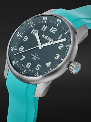 Aera P-1 Moon Automatic Stainless Steel Watch - Blue