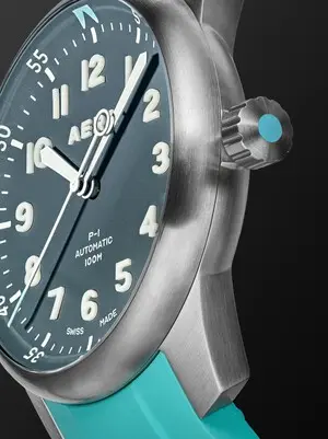Aera P-1 Moon Automatic Stainless Steel Watch - Blue