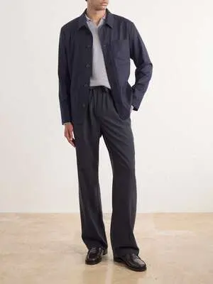 Altea Pablo Wool-blend Flannel Overshirt