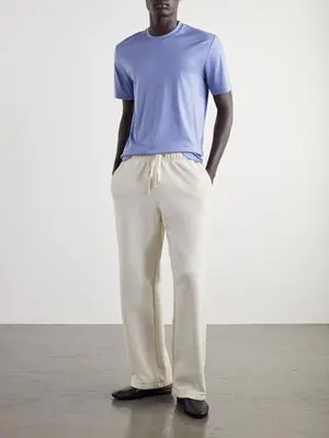 Zimmerli Cotton-jersey T-shirt - Blue