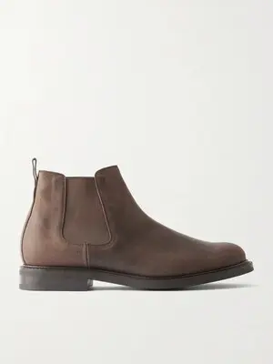 Church's Saenfield' Waxed Suede Chelsea Boots - Brown